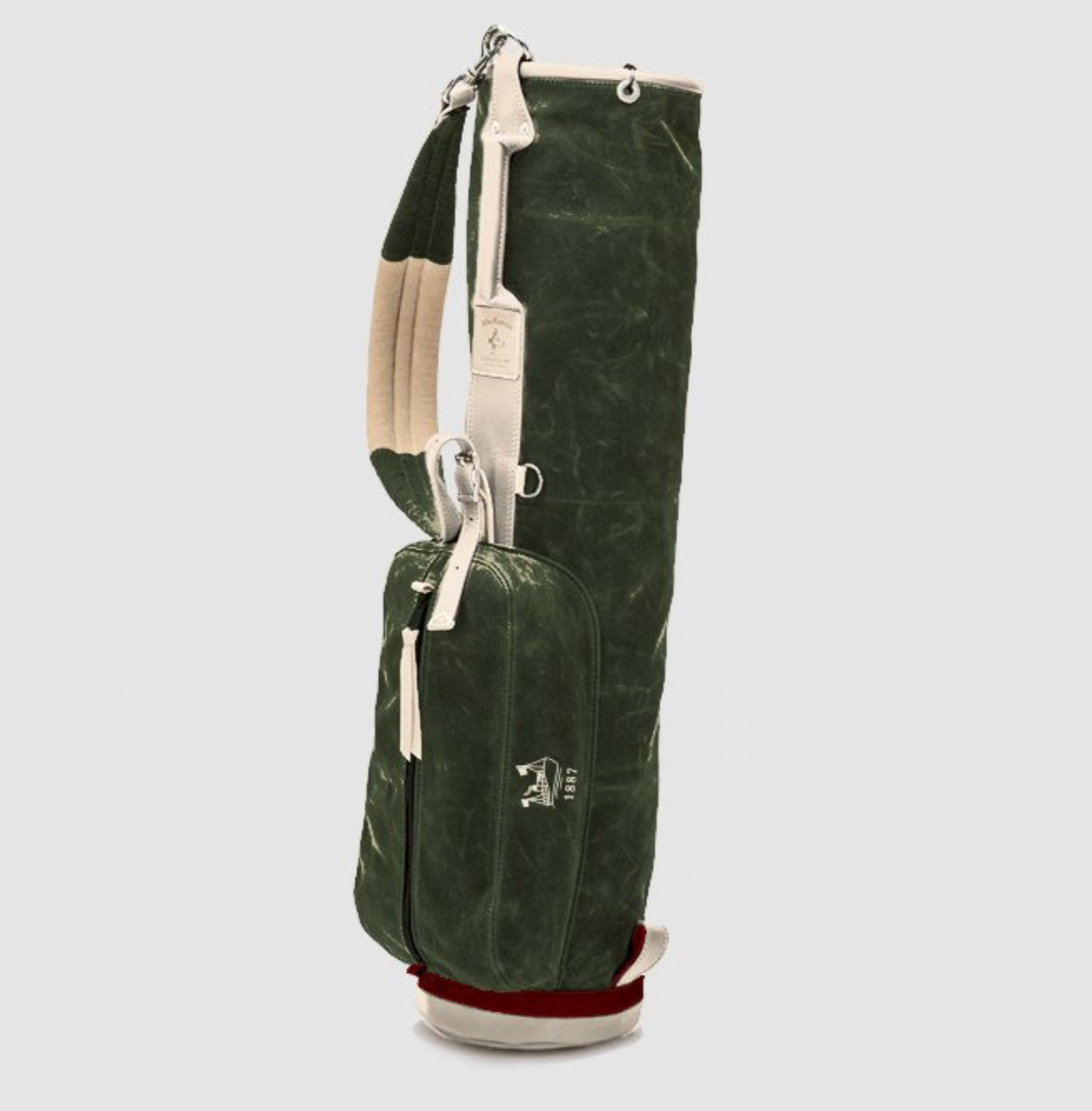 MacKenzie Lockhart Edition Olive Waxed Canvas Golf Bag – Top 100 Golf ...